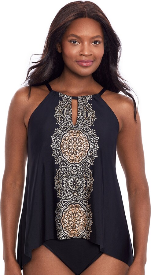 Miraclesuit Women's Cappadocia Peephole Tankini - Black/multi ...