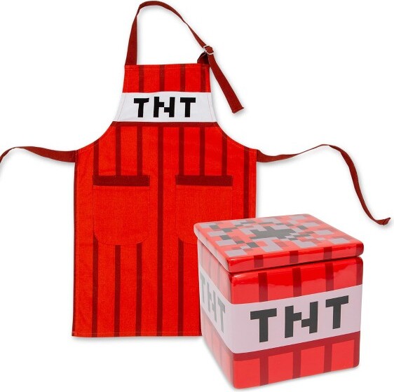 Toynk Ukonic Minecraft TNT Kitchen Set: TNT Youth Apron & TNT Cookie ...
