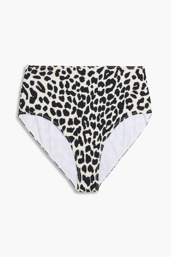 Tigerlily Ava Leopard Print High Rise Bikini Briefs Shopstyle Two