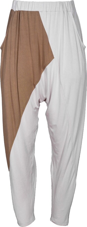 Carlton Jones Men's Bamboo Drop Crotch Pant - Neutrals - ShopStyle Trousers