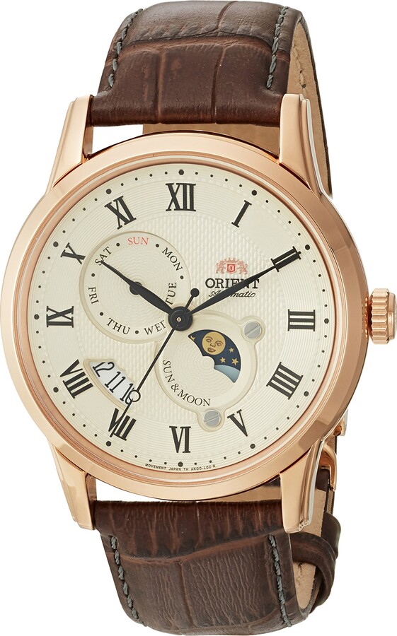 Orient Men's 'Sun and Moon Version 3' Japanese Automatic Stainless ...