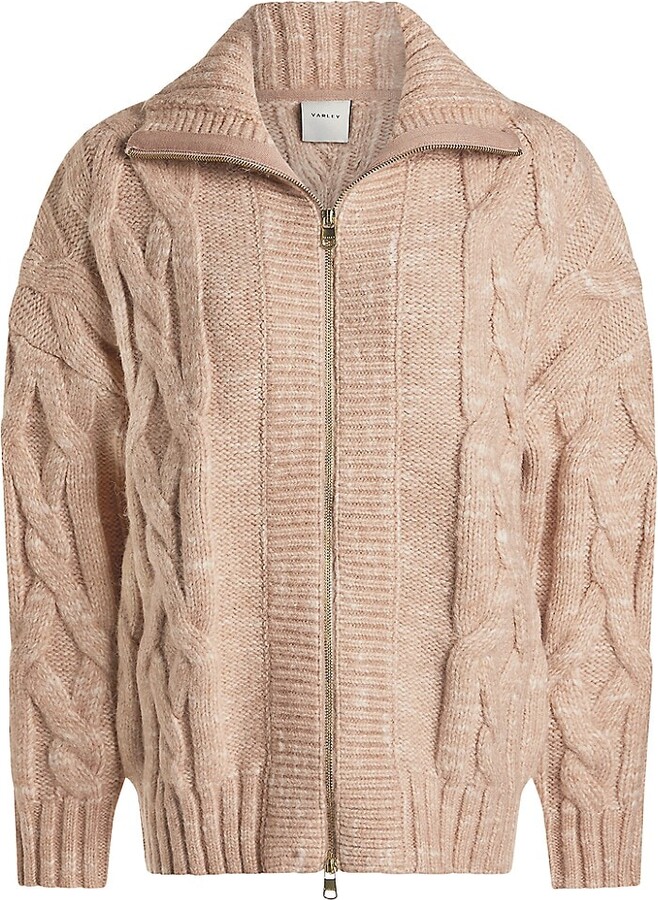Varley Aida Jumbo Cable-Knit Jacket - ShopStyle