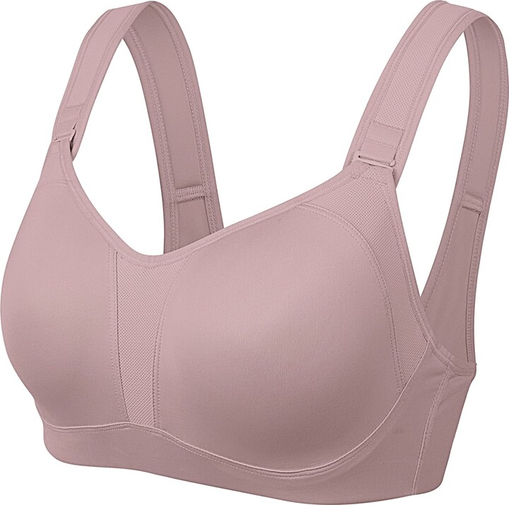 Delimira Women's High Impact Full Support Underwire Padded Contour Plus ...