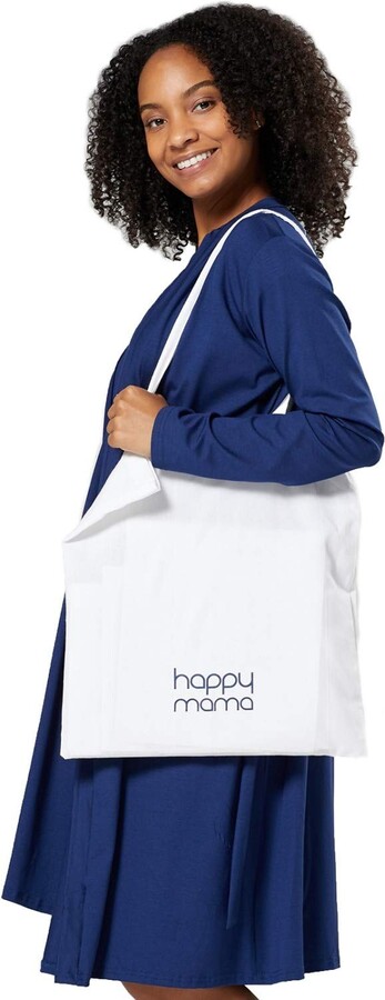 HAPPY MAMA Women's Maternity Hospital Bag Set Delivery Nightie & Robe ...
