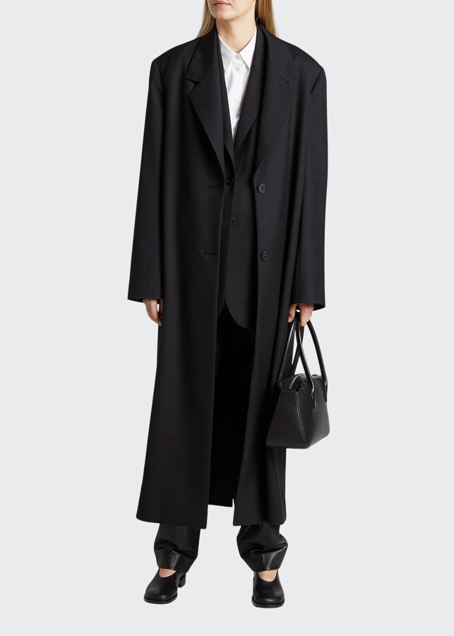 The Row Maeve Oversized Wool Coat - ShopStyle