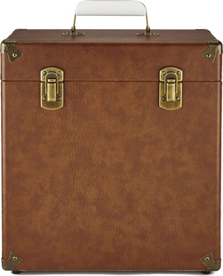 Gpo Retro SWB18BRO 12" Vinyl Record Case 35 Count Capacity with ...