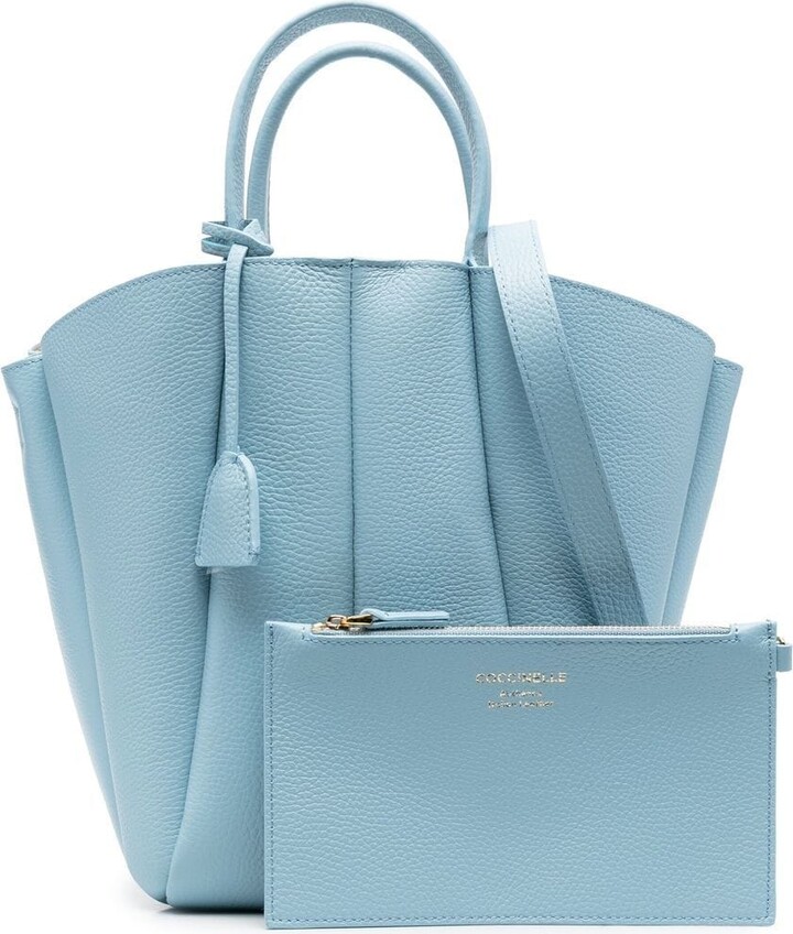 Coccinelle Logo-Stamp Leather Tote Bag - ShopStyle