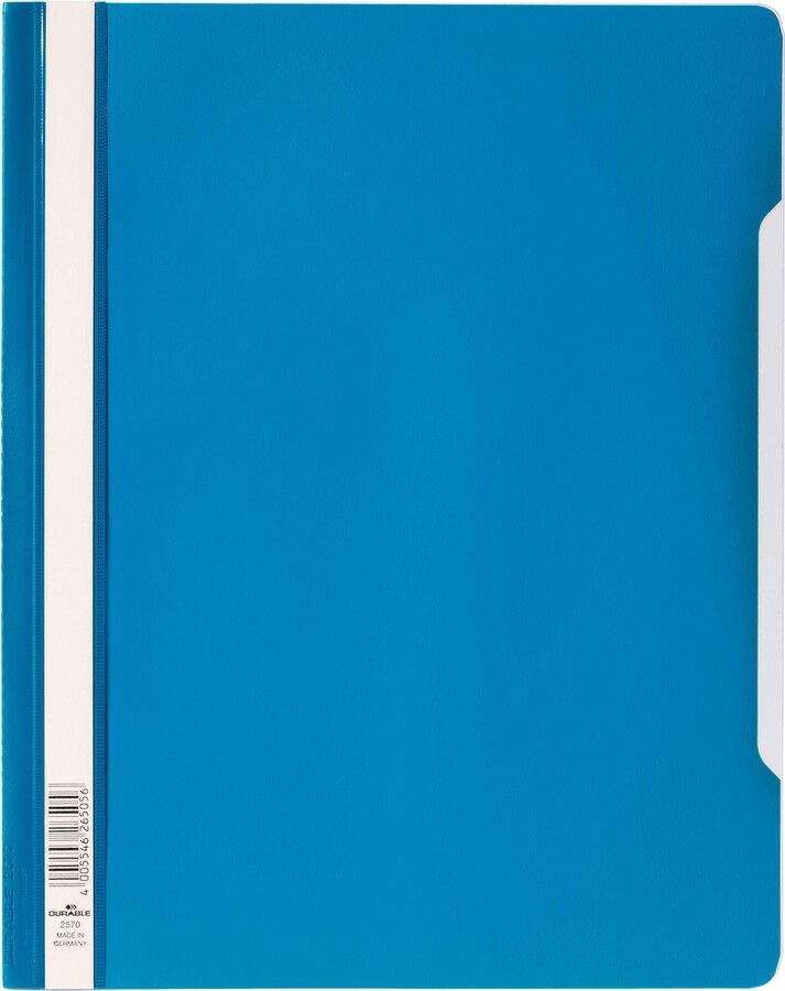 Durable Clear View Project Folder Document Report File - 50 Pack - A4 ...