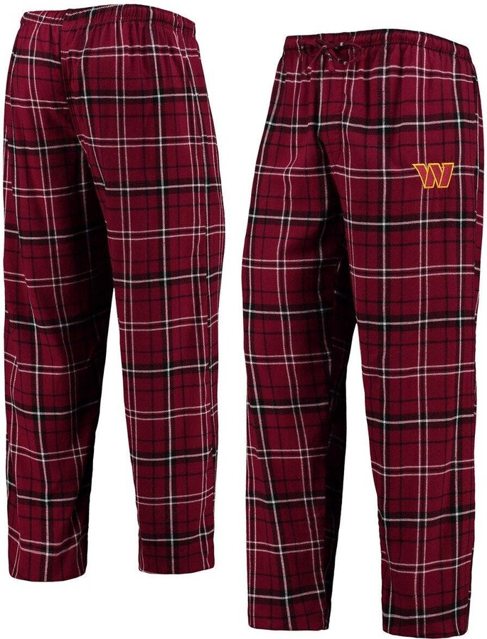 Men's Concepts Sport Burgundy Washington Commanders Ultimate Plaid ...