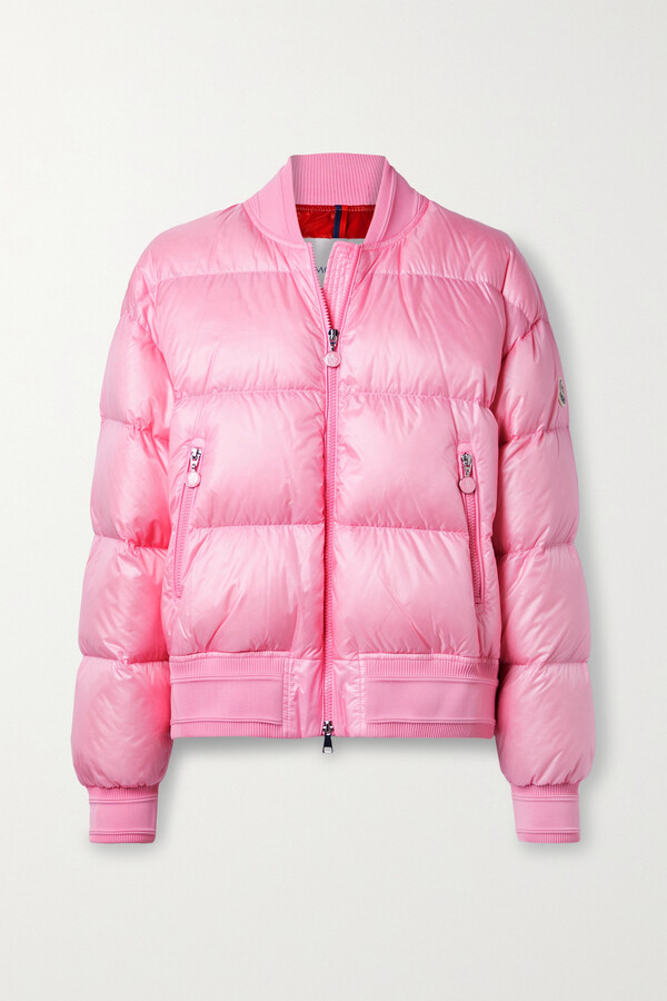 Moncler Merlat Quilted Shell Down Bomber Jacket - Pink - ShopStyle