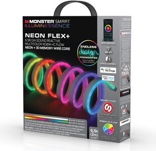 Monster 6.5ft Neon Flex+ Light and 3D Memory Wire Core, Make Custom ...