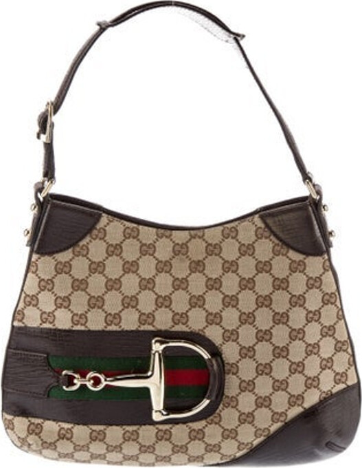 Gucci GG Canvas Hasler Web Shoulder Bag - ShopStyle