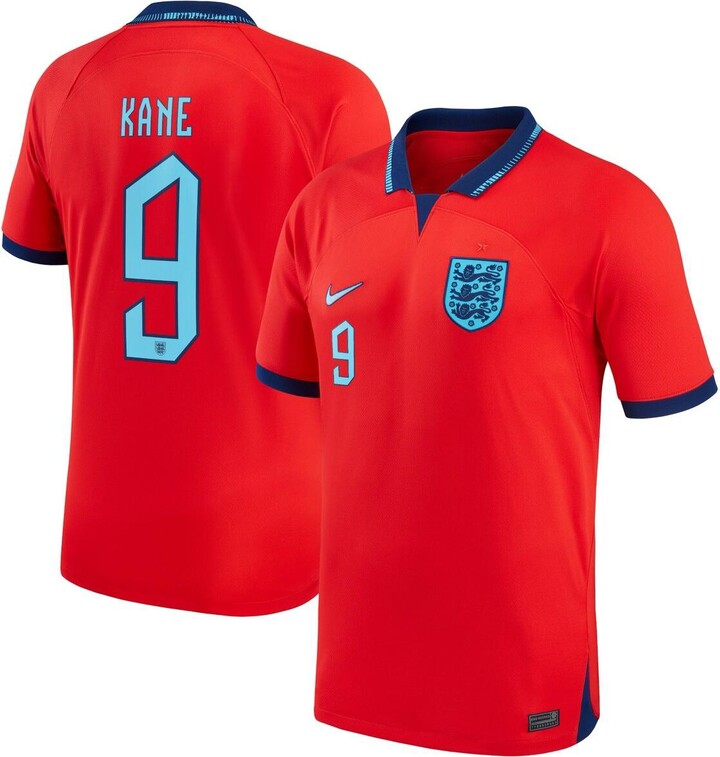 Nike Men's Harry Kane Red England National Team 2022/23 Away Breathe ...