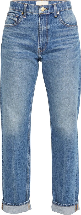Ulla Johnson The Daphne Straight-Leg Cuffed Denim Jeans - ShopStyle