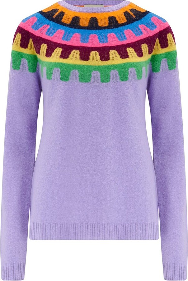 JUMPER 1234 Rick Rack Yoke Knit - Lavender - ShopStyle