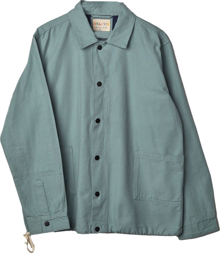 Uskees Men's Green Coach Jacket - Eucalyptus - ShopStyle