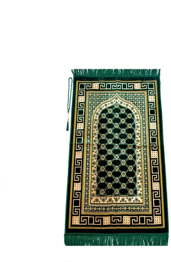 Etsy Luxury Velvet Muslim Prayer Rug & Beads, Mat Set, Janamaz Gift ...