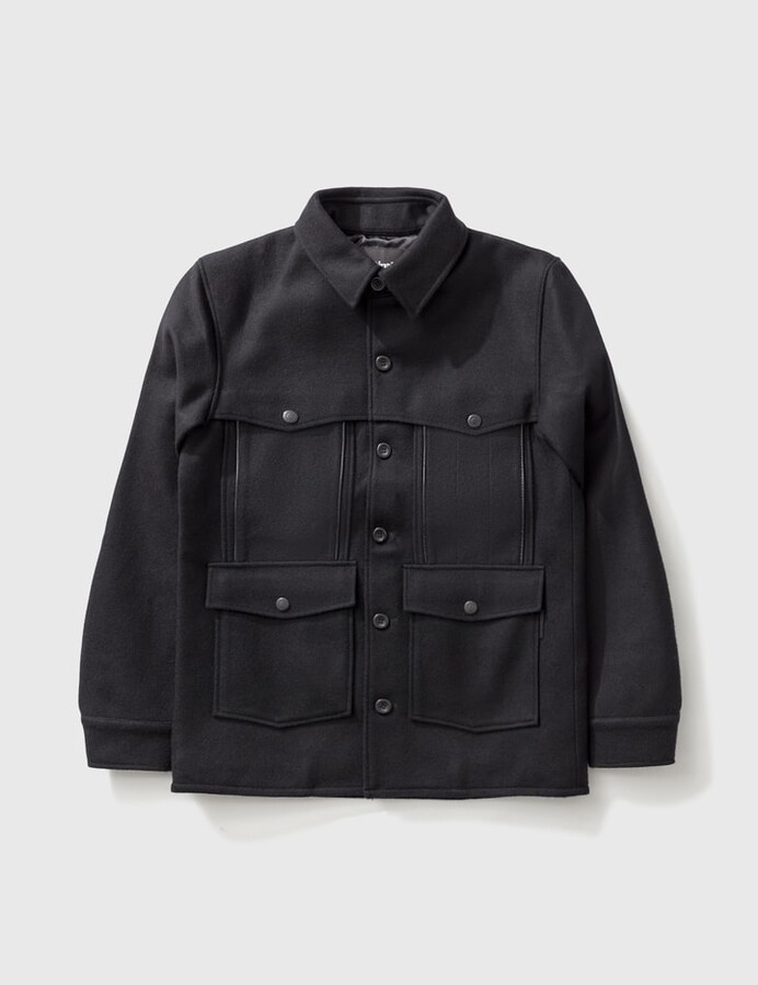 OriginalFake Original Fake Wool Flannel Jacket - ShopStyle