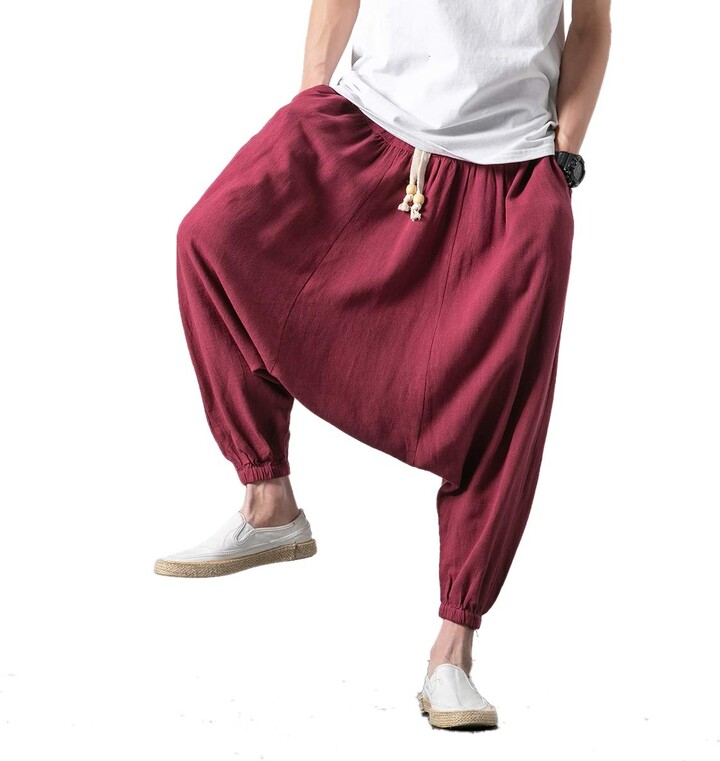 Seidarise Men's Drop Crotch Pants - ShopStyle Trousers