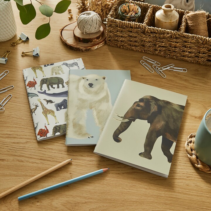 Natural History Museum Pack of 3 Mammals A5 Softcover Notebooks ...