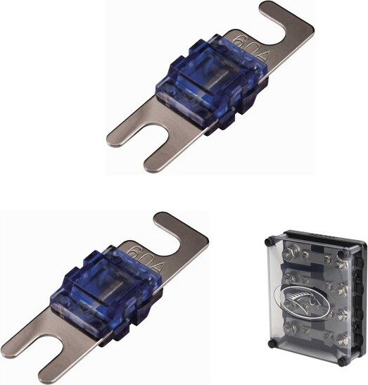 Kicker Warhorse HPFD4 Fused Way Distribution Block & (4 ) AFS 60 Amp ...
