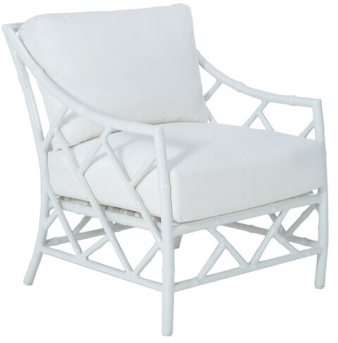Celerie Kemble for One Kings Lane Kit Outdoor Lounge Chair - White ...