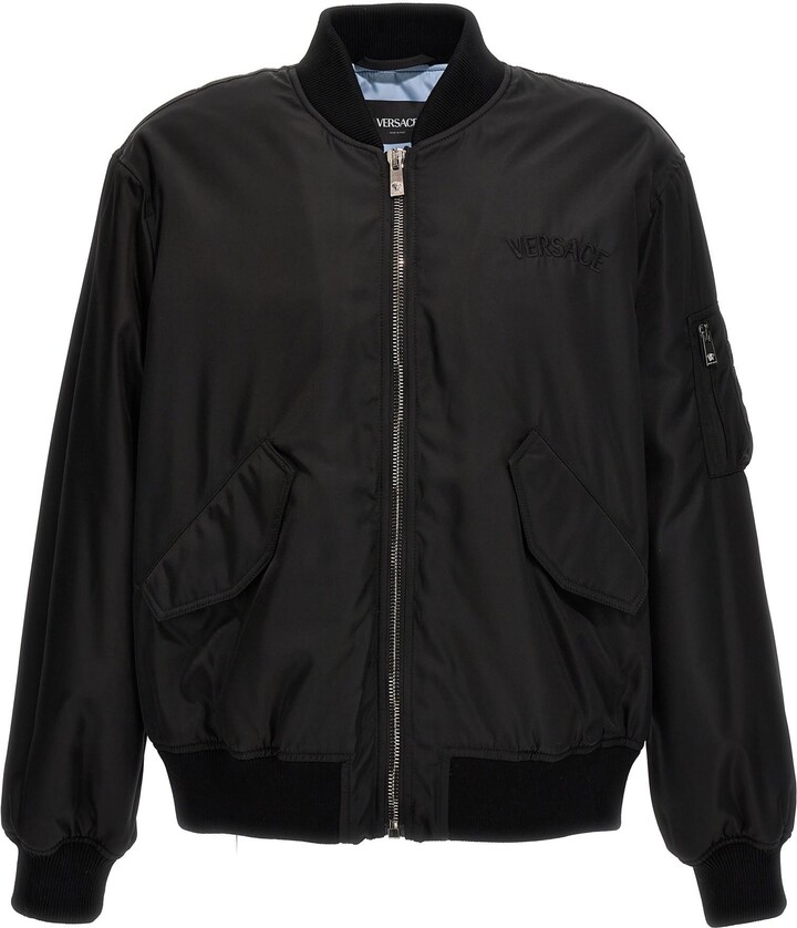 Versace Logo Bomber Jacket - ShopStyle