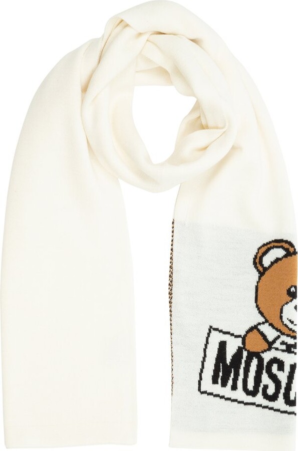 Moschino Teddy Bear Intarsia Knit Scarf - ShopStyle Scarves & Wraps