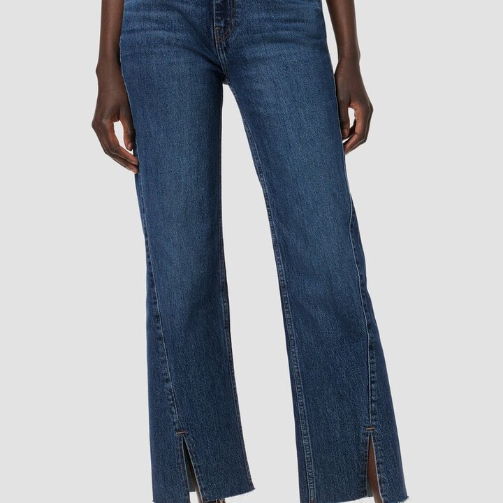 Hudson Remi High-Rise Straight Ankle Forward Seam Jean With Slit Hem ...