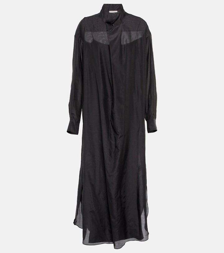 The Row Atla cotton and silk maxi dress - ShopStyle