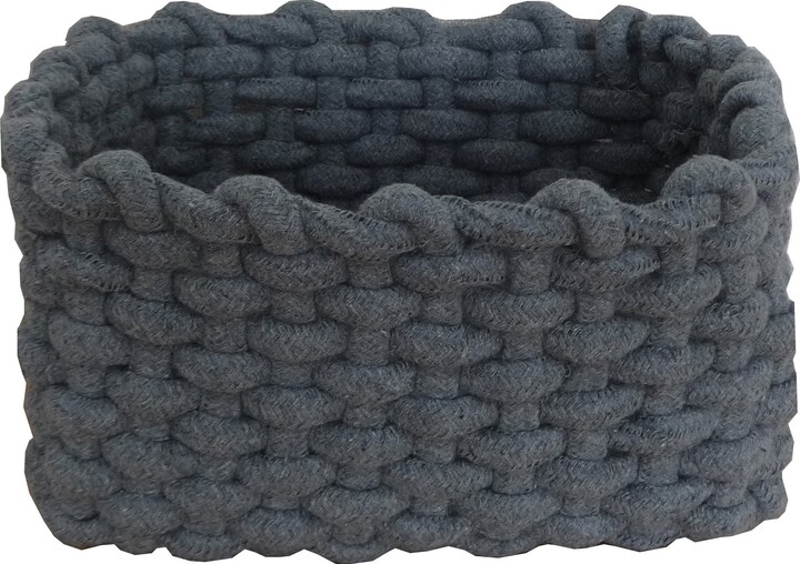 Dunelm Rope Storage Basket Grey - ShopStyle