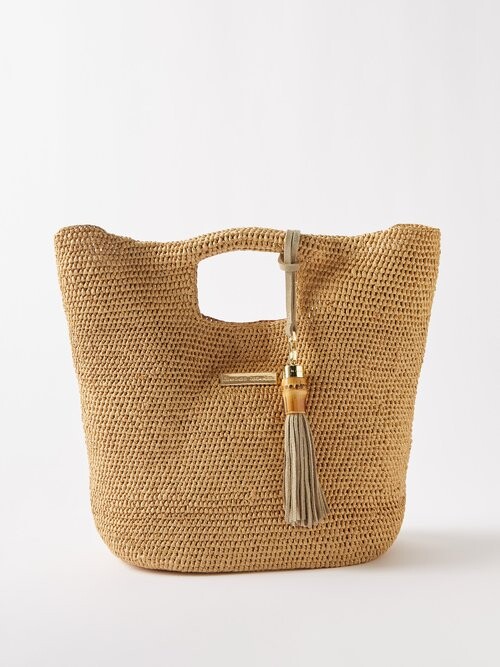 Heidi Klein Grace Bay Mini Raffia Bucket Bag - ShopStyle