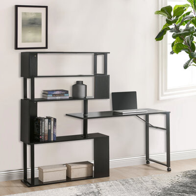 Latitude Run Jaemeson Multi functional design L-Shaped Corner Table ...