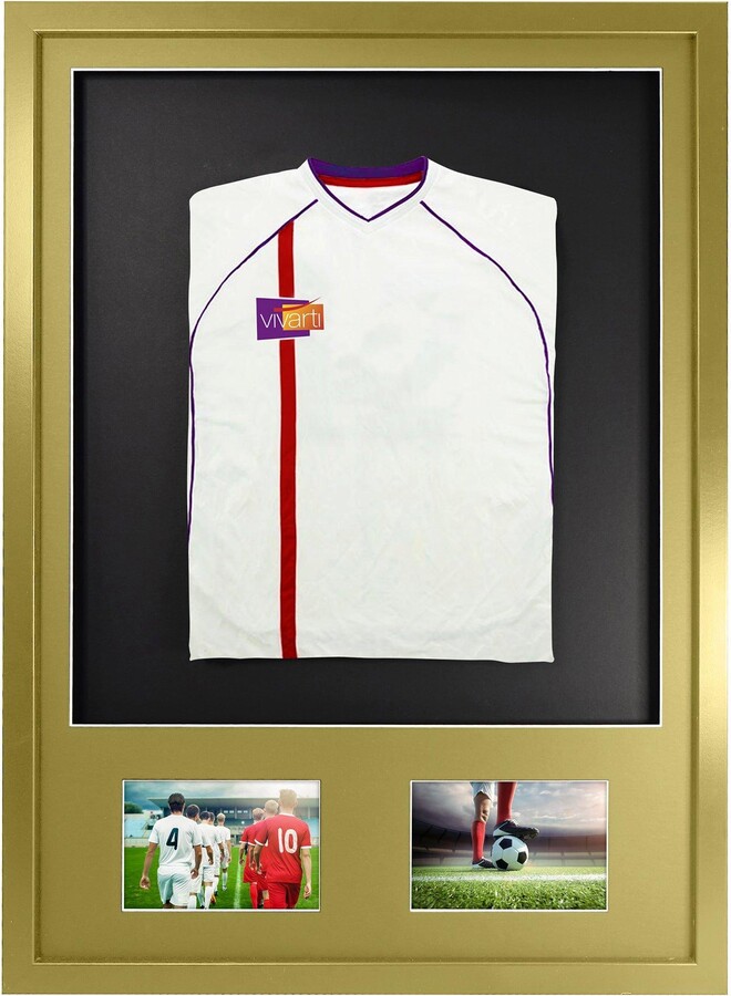 Vivarti 3D + Double Aperture Mounted Sports Shirt Display Frame with ...