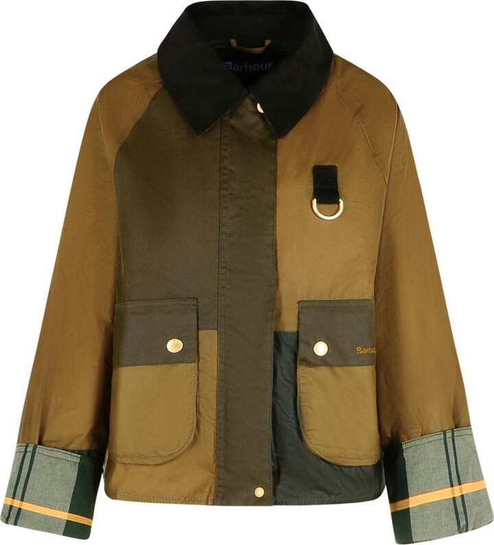 Barbour 'Alma' Green Waxed Cotton Jacket - ShopStyle Vests