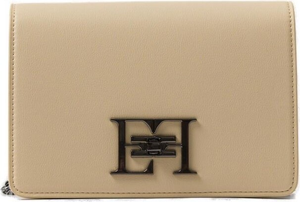 Elisabetta Franchi Logo Plaque Turn-Lock Shoulder Bag - ShopStyle