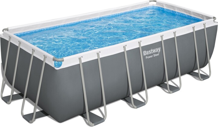 Power Steel Bestway 18' x 9' x 48" Above Ground Pool Set 3913 Gallons ...