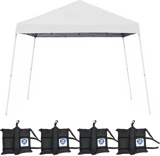 Z-Shade 10 x 10 Foot Push Button Angled Leg Instant Shade Canopy Tent ...