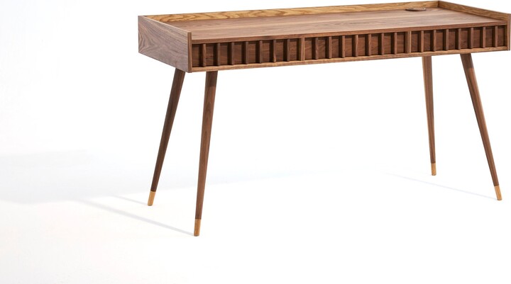 Etsy Walnut Office Desk With Three Solid Walnut Drawers & Legs, Bureau ...