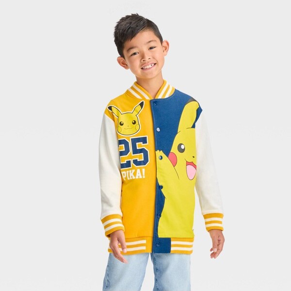 Pokemon Boys' Pikachu Bomber Jacket - Yellow - ShopStyle