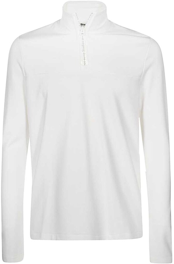 Acne Studios Tech Logo Pullover Optic - ShopStyle Sweaters