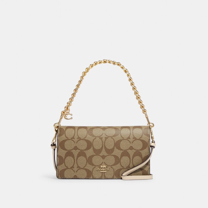 Coach Outlet Anna Foldover Clutch Crossbody In Signature Canvas With ...