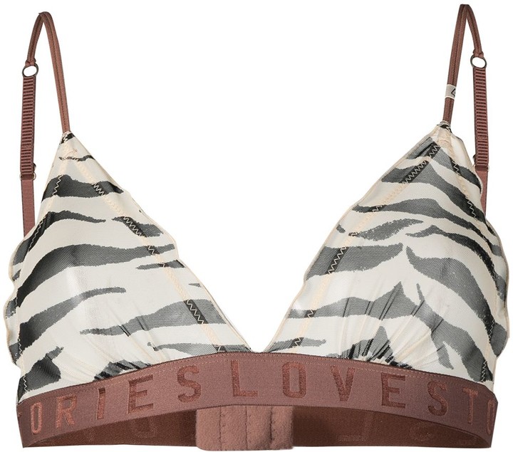 LOVE Stories Zebra Print Bra - ShopStyle
