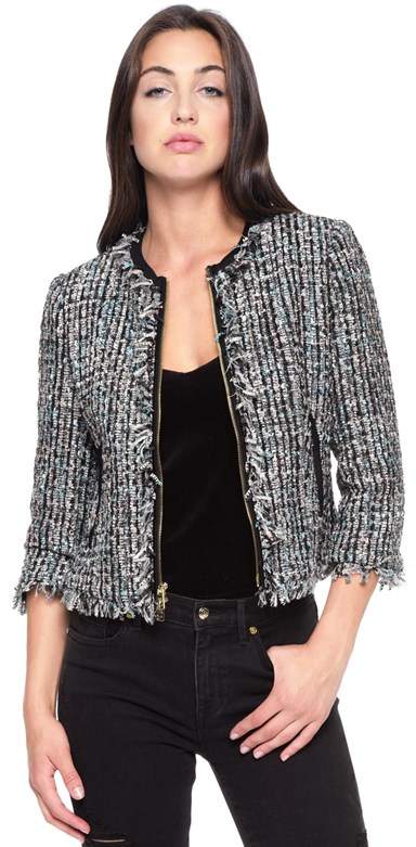 Juicy Couture Multi-Texture Tweed Jacket - ShopStyle