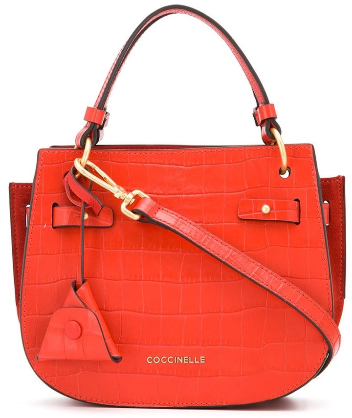 Coccinelle Didi crocodile embossed mini tote - ShopStyle Clothes and Shoes