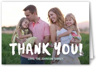 Shutterfly Thank You Cards: Splash Of Thanks Thank You Card, White ...