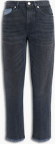 Frame Le Piper two-tone high-rise straight-leg jeans - ShopStyle