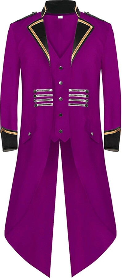 Beokeuioe Halloween Costumes Men's Medieval Gothic Victorian Vampire ...