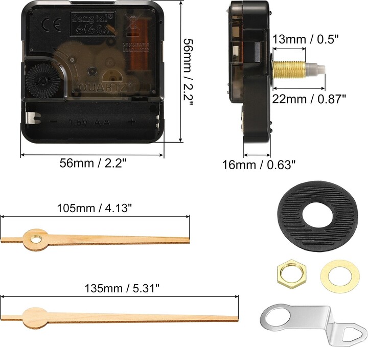 Unique Bargains Clock Mechanism Replacement, Quartz Clock Mechanism ...