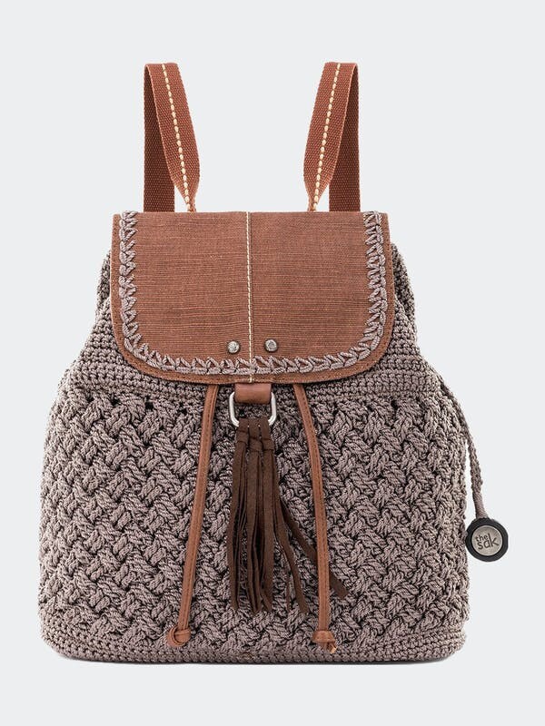 The Sak Avalon Crochet Convertible Backpack - Brown - ShopStyle